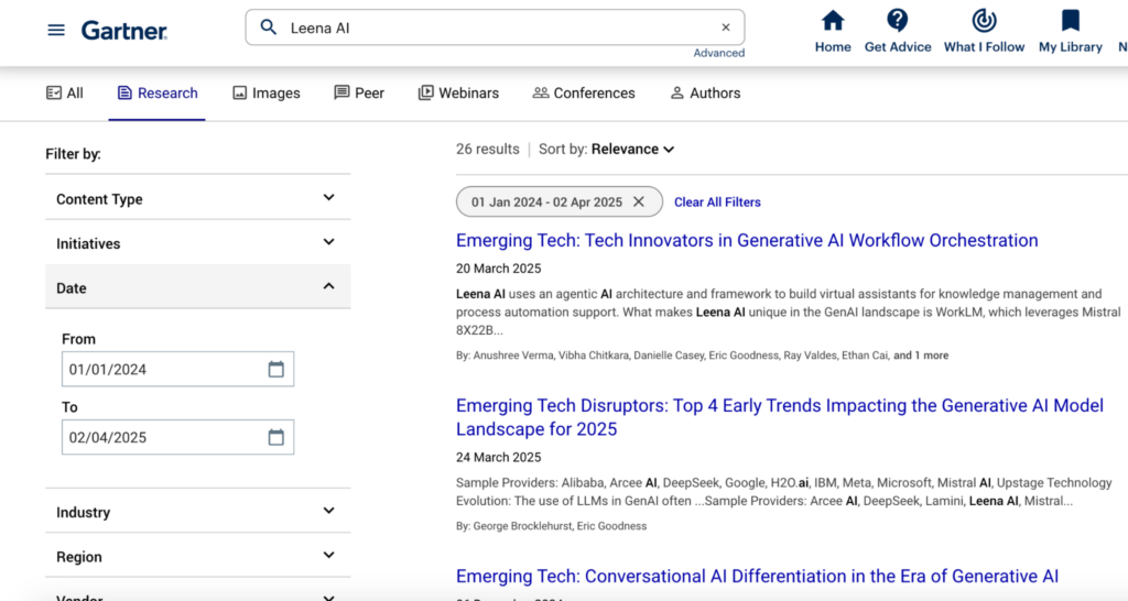 Leena AI: Leader in the Gartner® Innovation Guide for Generative AI ...
